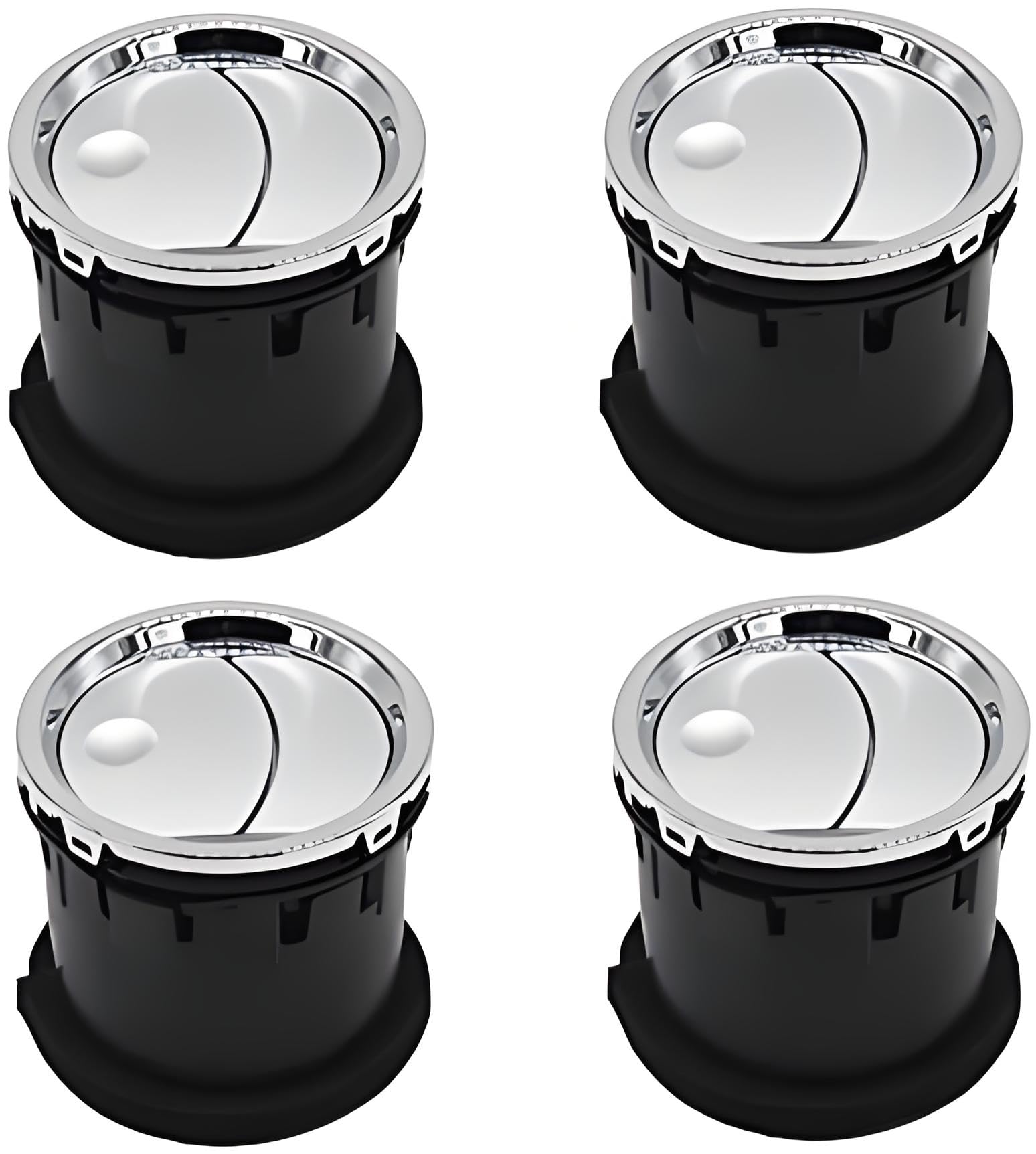 OEM 8L3Z-19893-BA 8L3Z19893BA 4PCSダッシュボードACヒートベントダクトルーブルクロムコンピッド2004 ...