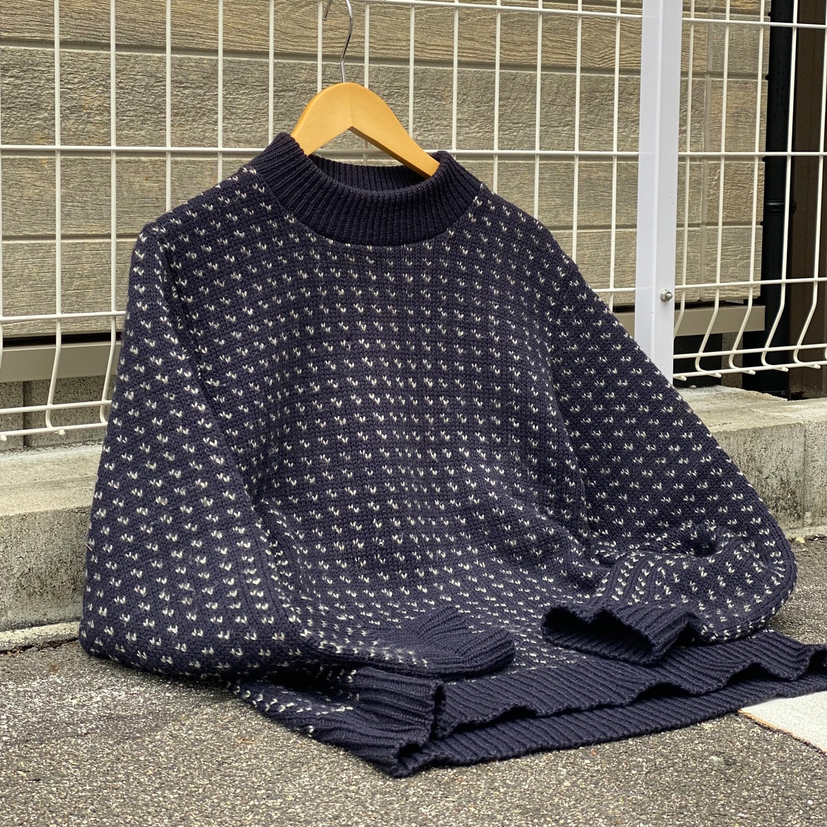 80's Eddid Bauer Birds Eye Crew Neck Knit | spike osu