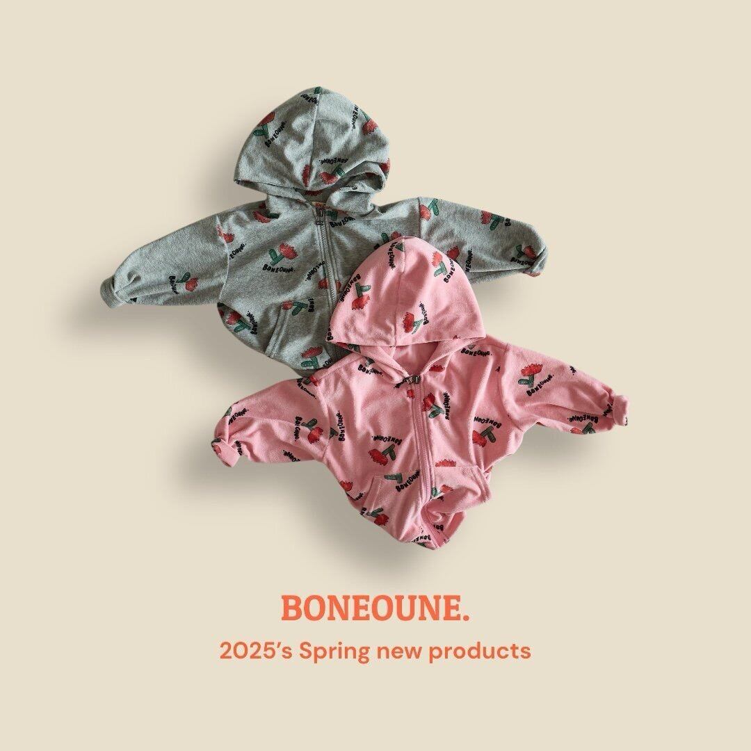 【予約】terry flower hood zipup / boneoune (XS-JL) | Pay ID