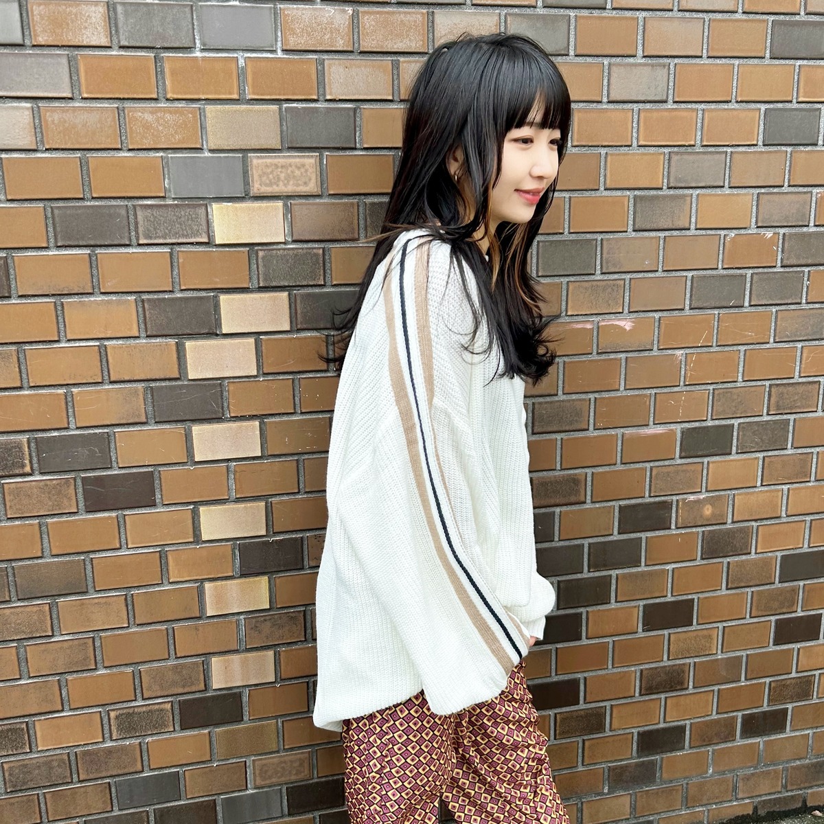 _.nA ラインスリーブ オーバーニット | Sunny Ranch