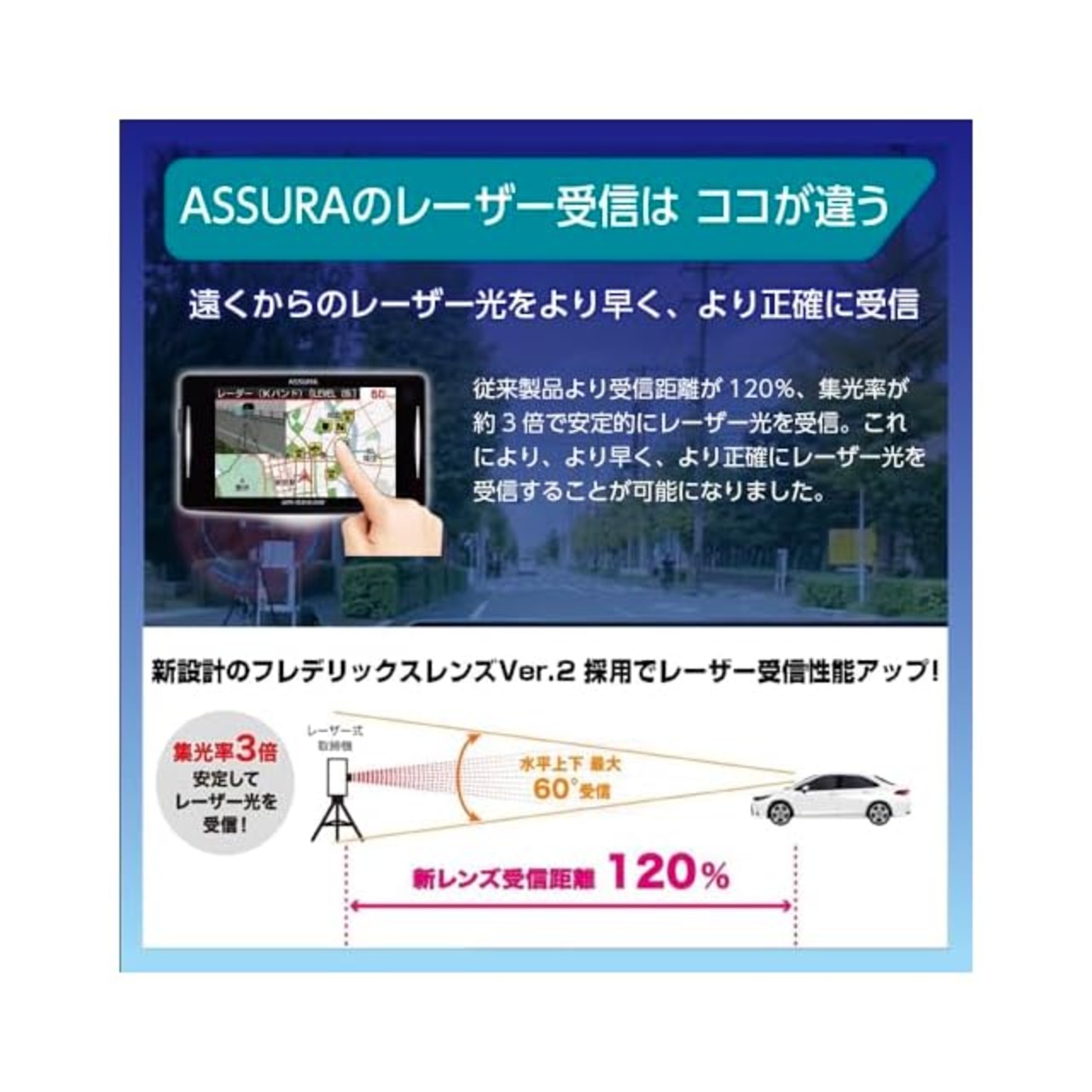 【セルスター】 レーザー光対応&GPSレーダー探知機 AR-824AW 一体型 MSSS対応 18バンド トリプルセンサー ゾーン30対応 ...