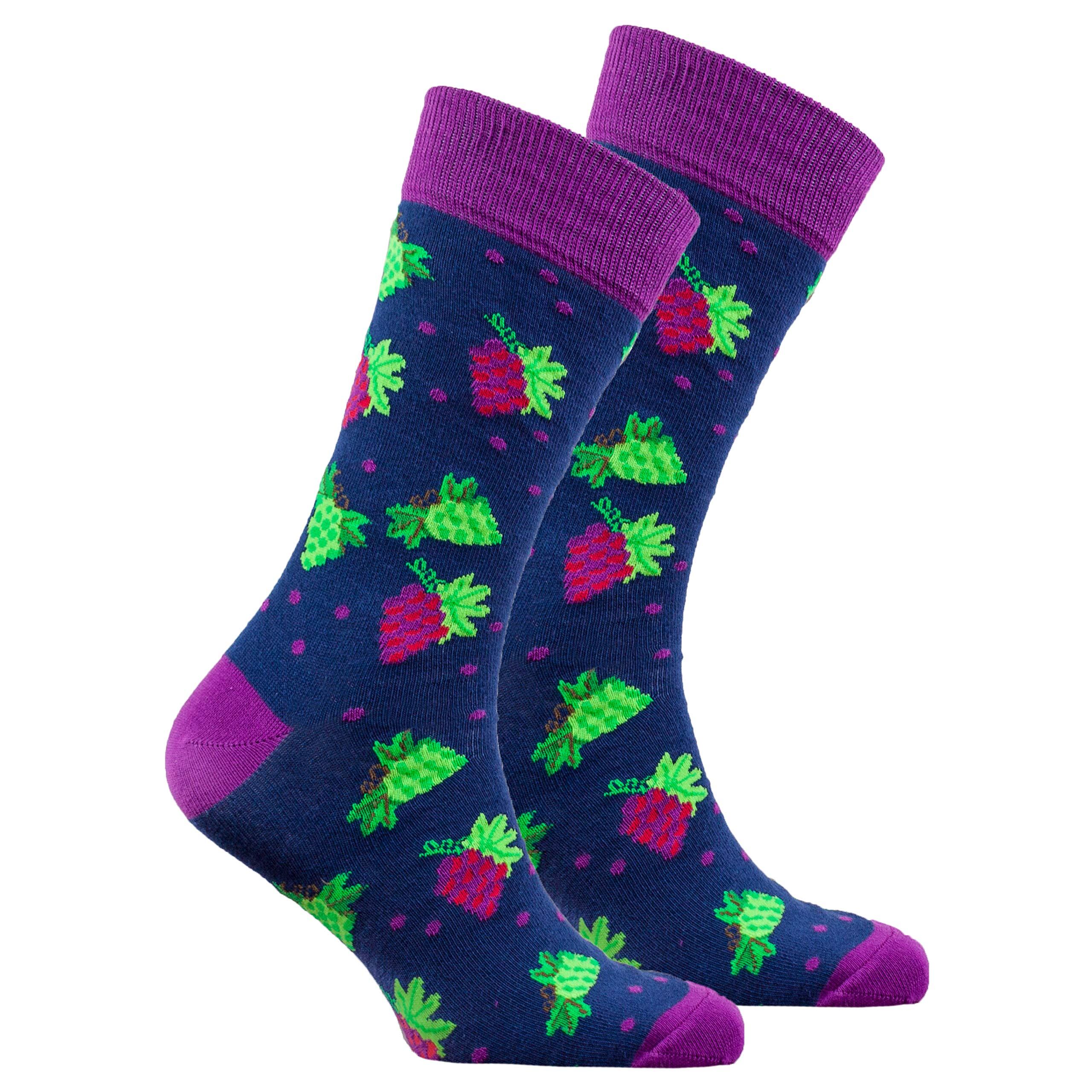 Socks n Socks-Men's Luxury Cotton Colory Funky Grape Socks 並行輸入品 | Pay ID