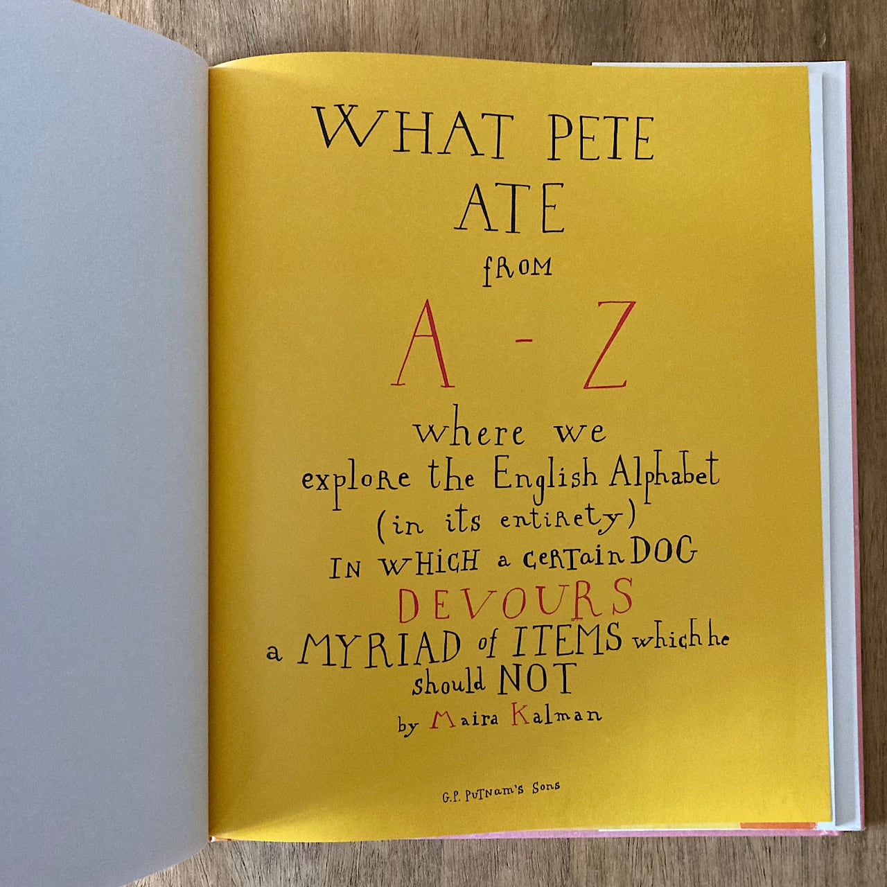 What Pete Ate from A to Z | 素敵な洋書の絵本のお店 Read Leaf Books