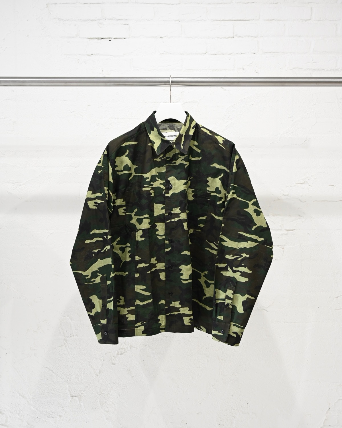 Military Patchwork Shirt - Color : Woodland - | MIYAGIHIDETAKA