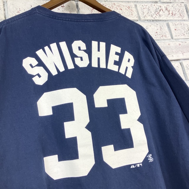 MLB MAJESTIC ニューヨーク ヤンキース Tシャツ NEW YORK YANKEES T-SHIRTS ニックスウィッシャー ...