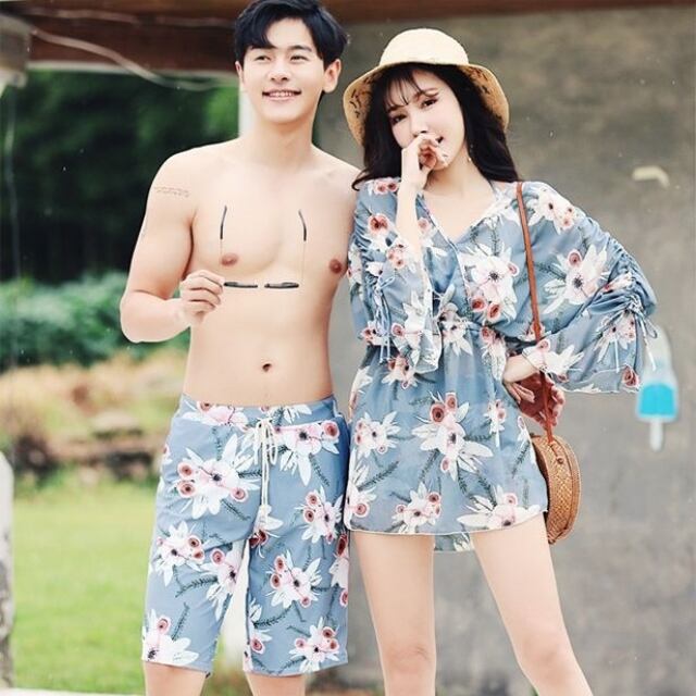 水着 カップル水着 ペアルック 水着 メンズ 水着 レディース 体型