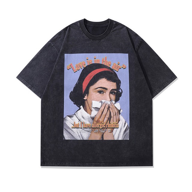 VINTAGE ストリート スカルプリント Tシャツ T803 | wshot