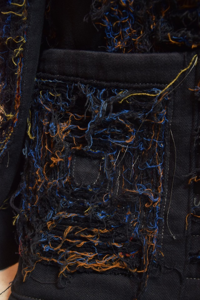 Slash scale stitch jacket | YOOWN