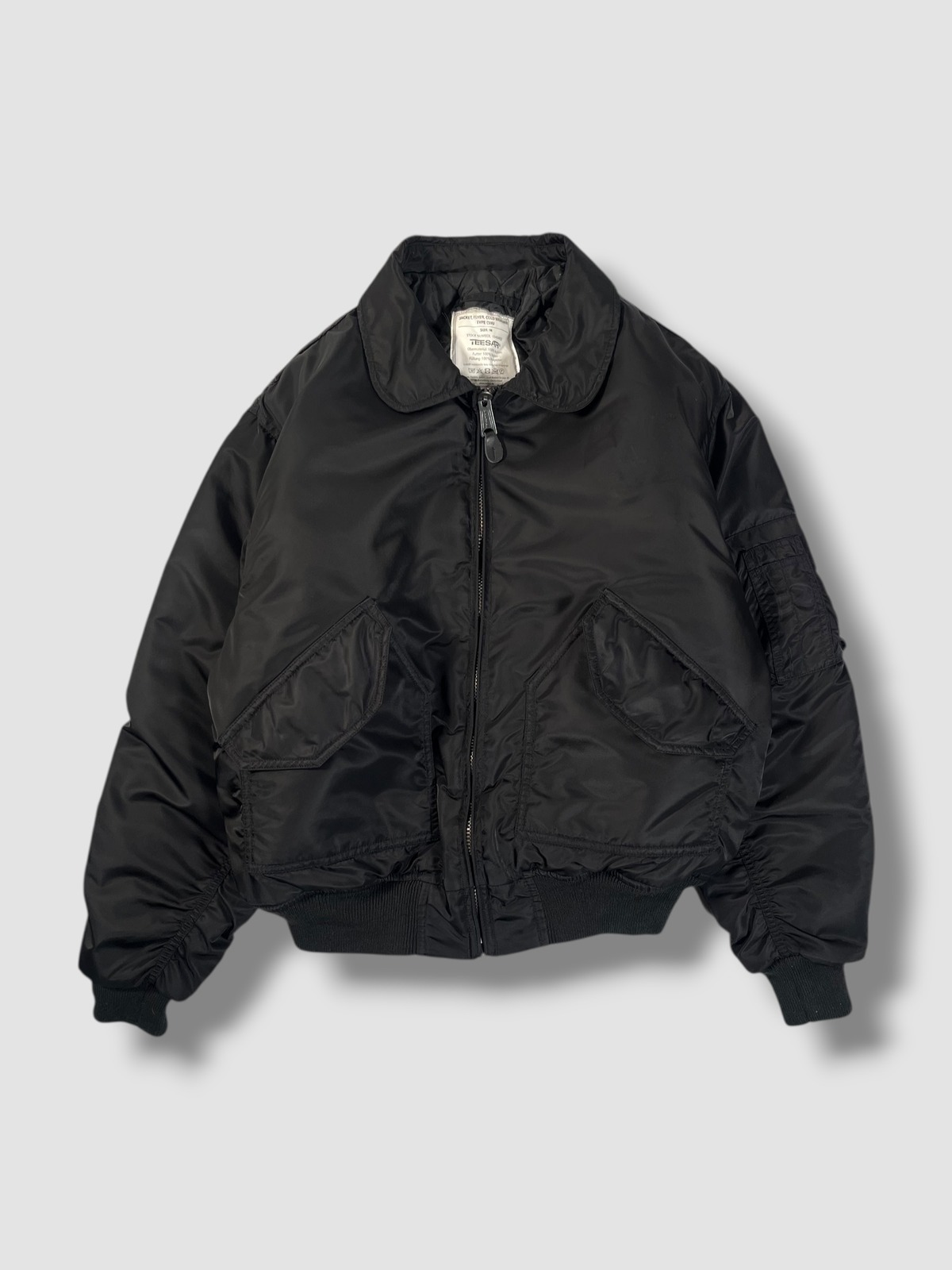 “TEESAR” CWU type Flight Jacket BLACK | RENGA CLOTHING STORE