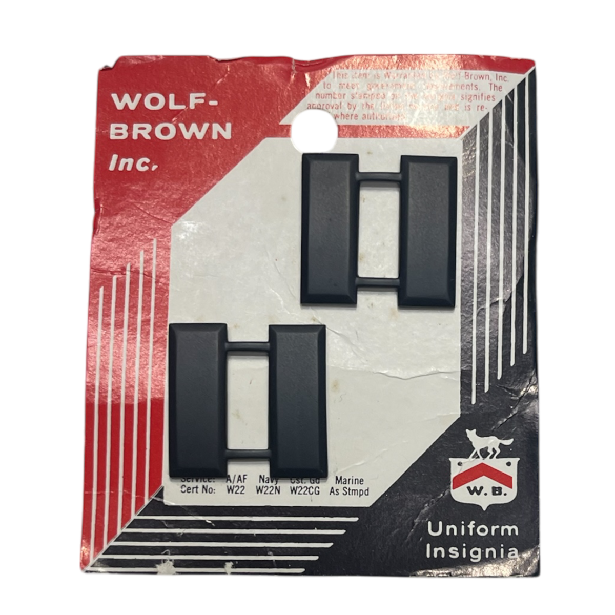 USARMY WOLF BROWN inc.RANK 大尉 captain 襟章 階級章 アメリカ陸軍 | BaseEXCHANGE/ベース ...