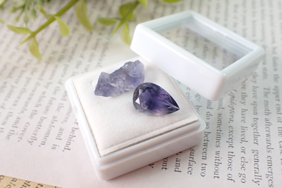 【原石セット】アイオライト 2.18ct/3.23ct [C2−31] | differencee(ディファレンシー)