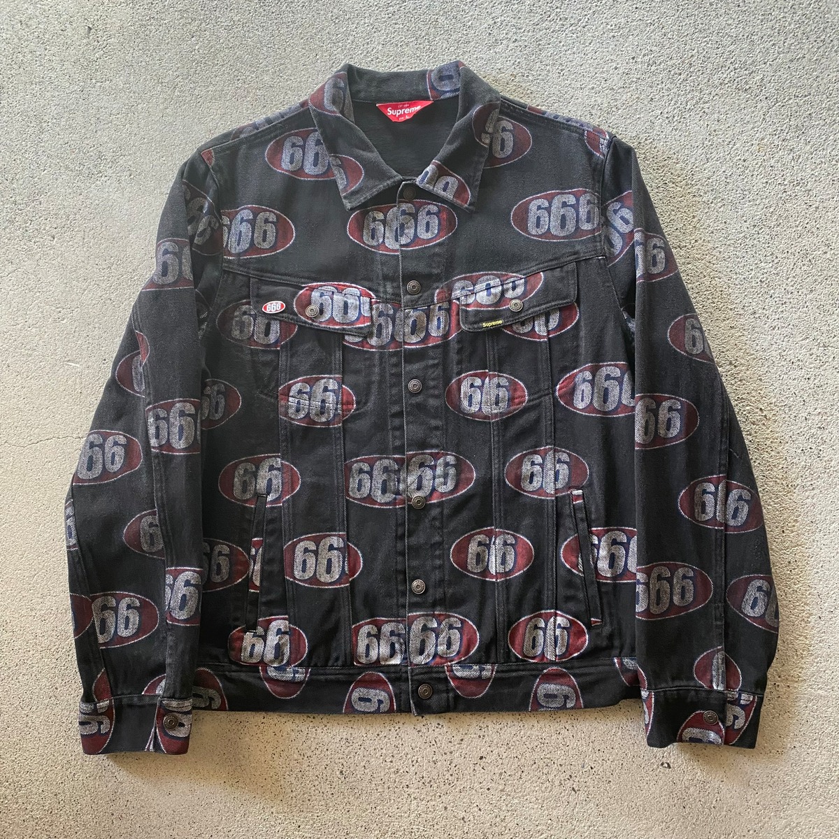 2017 Supreme 666 Black Denim Jacket | DUB yamaguchi