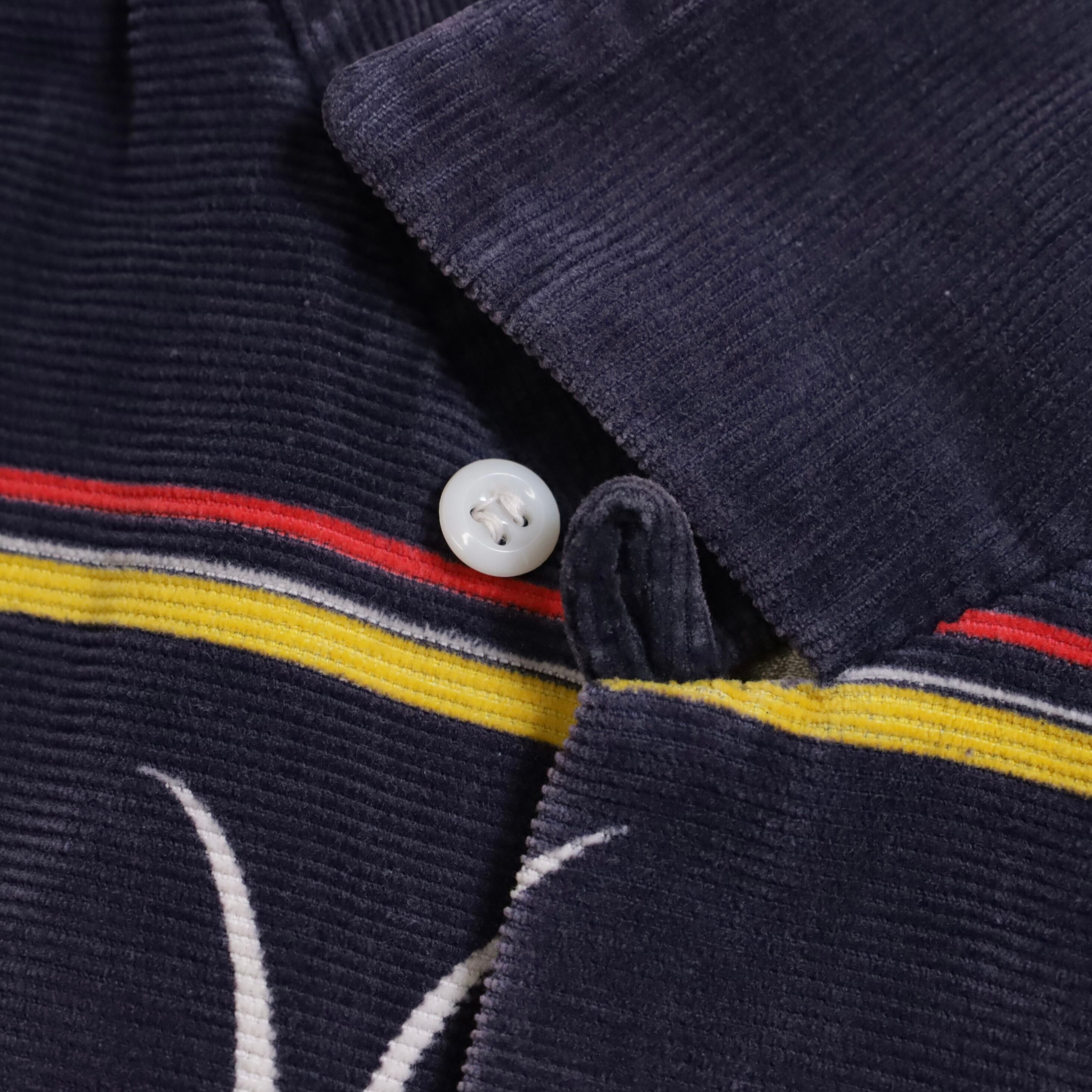 WESLEY "MASK PATTERN" PRINT CORDUROY SHIRT (MEDIUM/GOOD CONDITION ...