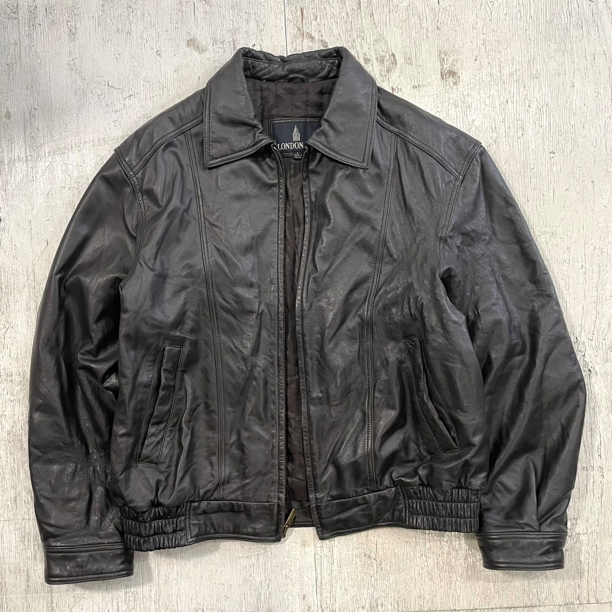 2000's LONDON FOG leather drizzler jacket #G729 | fuv vintage 下北沢