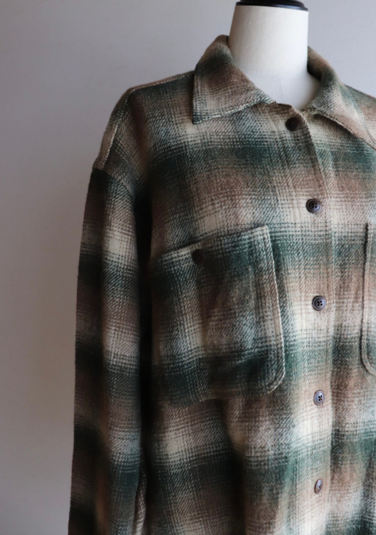 90s woolrich check pattern womens shirt | meguru vintage