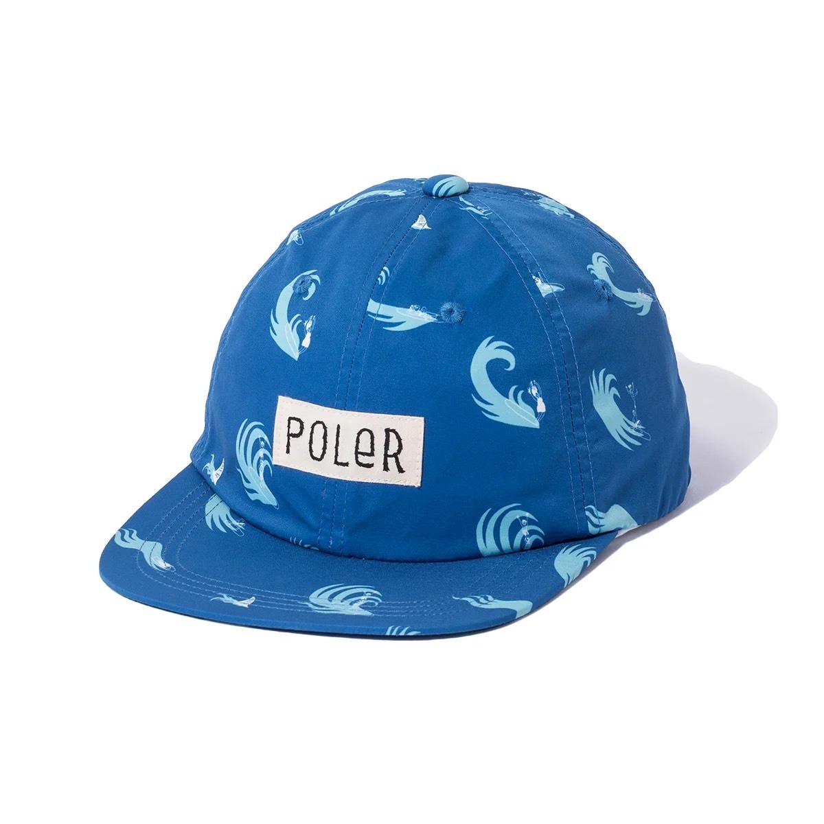POLERポーラー ALL OVER 6P CAP | BLUE SPLASH