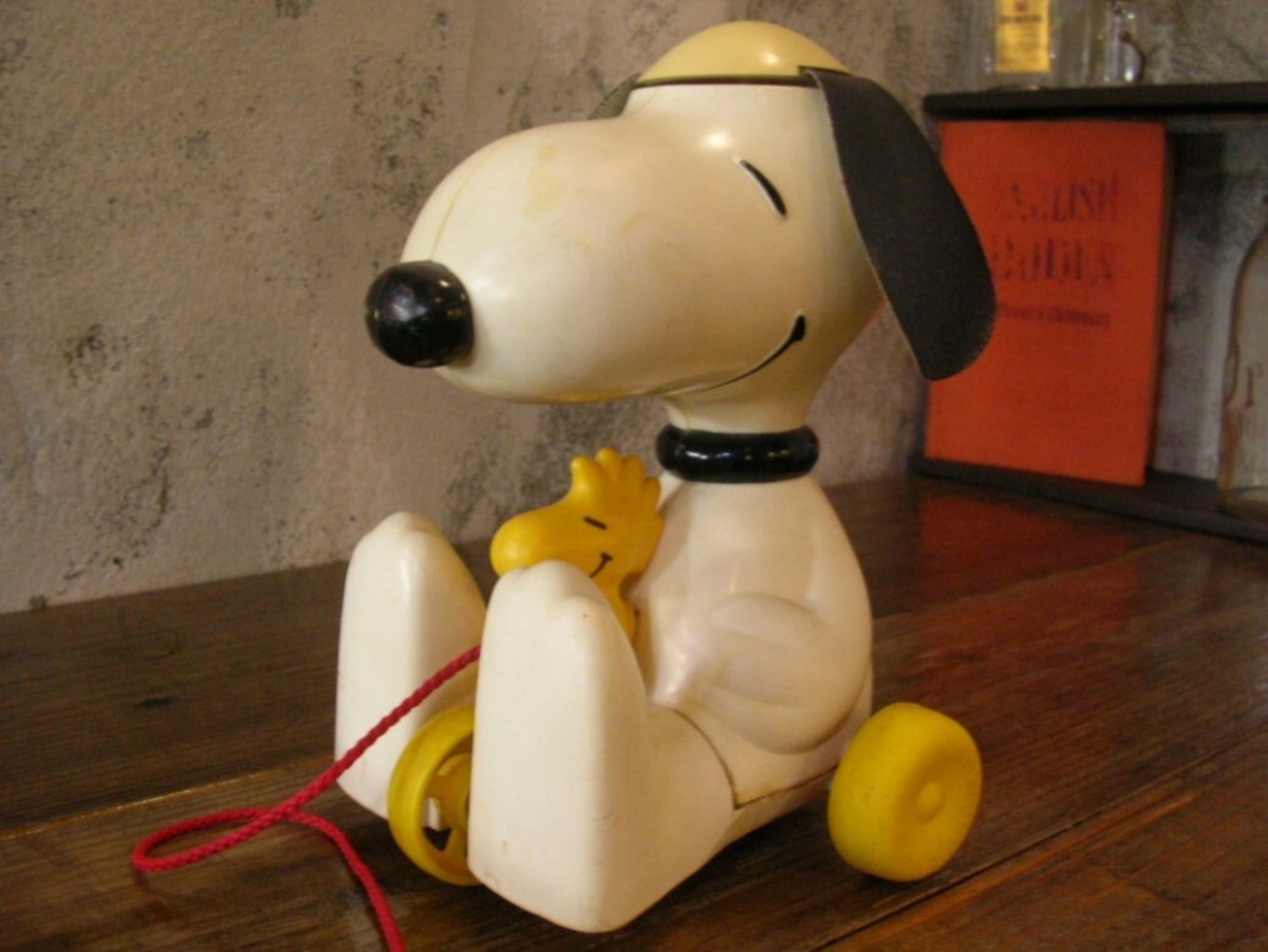 1972s HASBRO SNOOPY COPTER PULL TOY | gadget1999