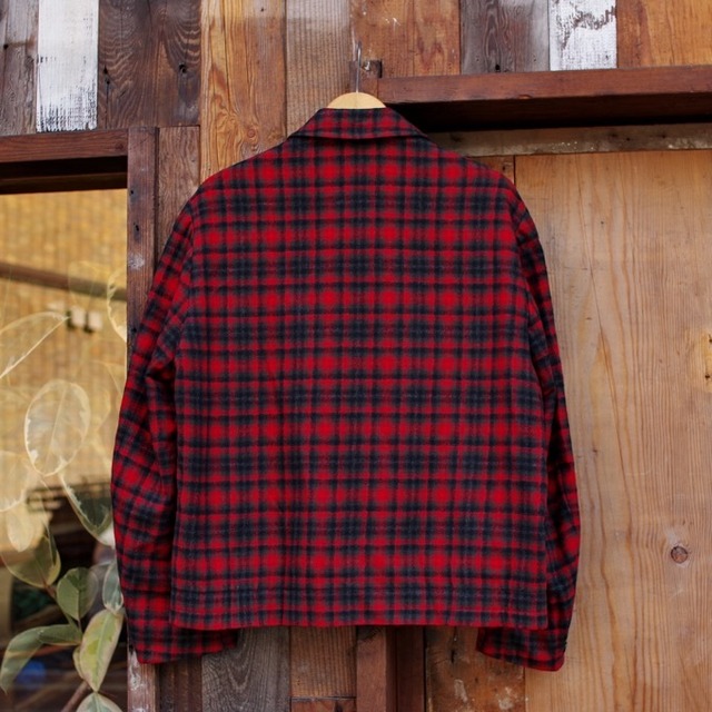 1950s Pendleton Shadow Plaid Wool Sports Jacket / ヴィンテージ ペンドルトン オンブレ ...