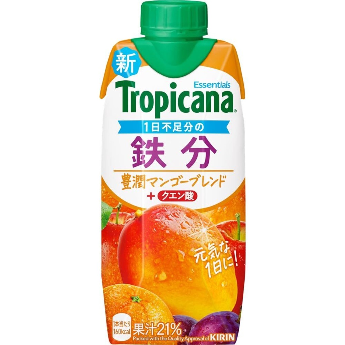 キリン トロピカーナ エッセンシャルズ 鉄分 330ml 12本 紙 パック 1日不足分 クエン酸 果汁飲料 ジュース | loop0707