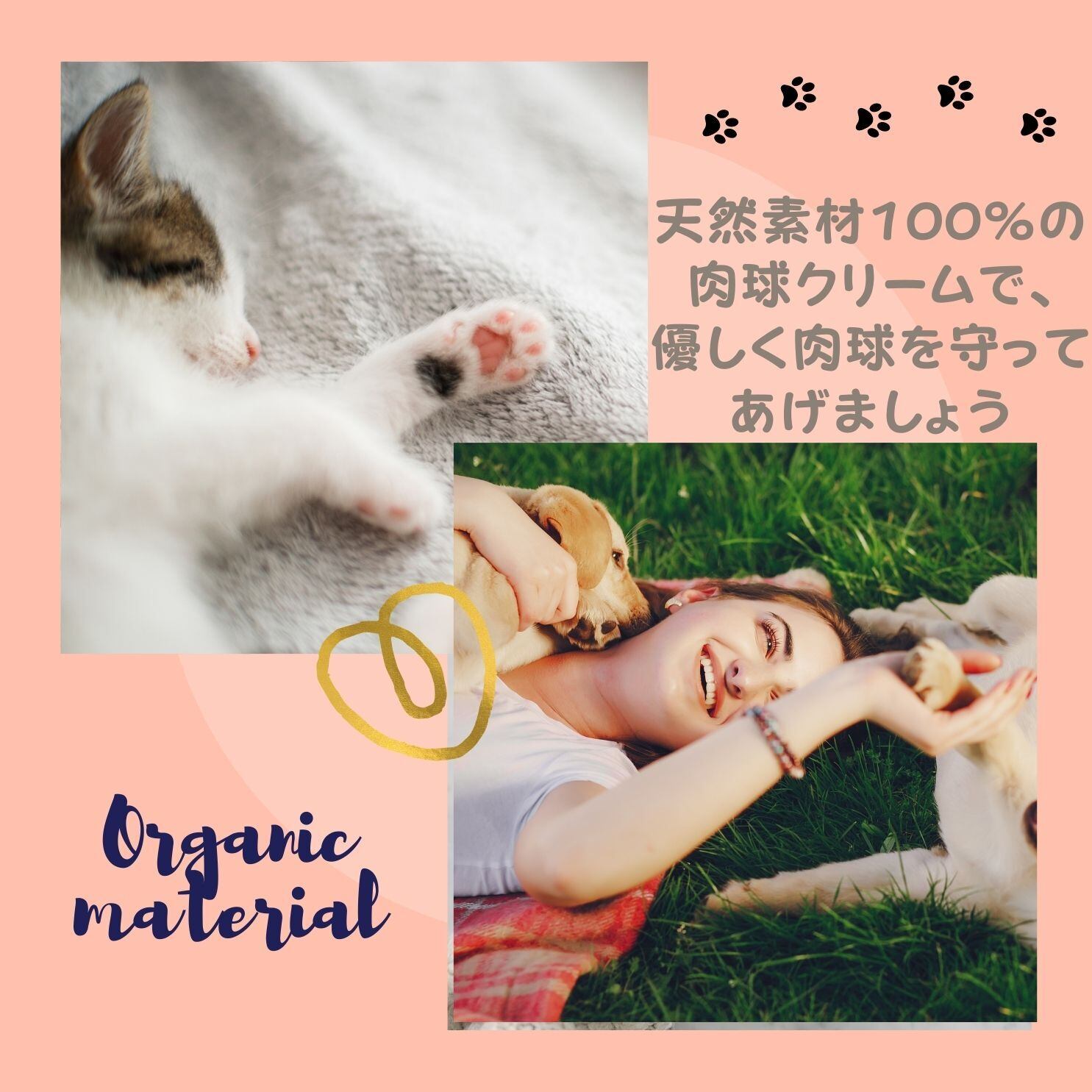 やわらかめ みつろうクリーム（犬猫用肉球クリーム）20ml、オーガニックホホバオイル使用 | そららSORARA
