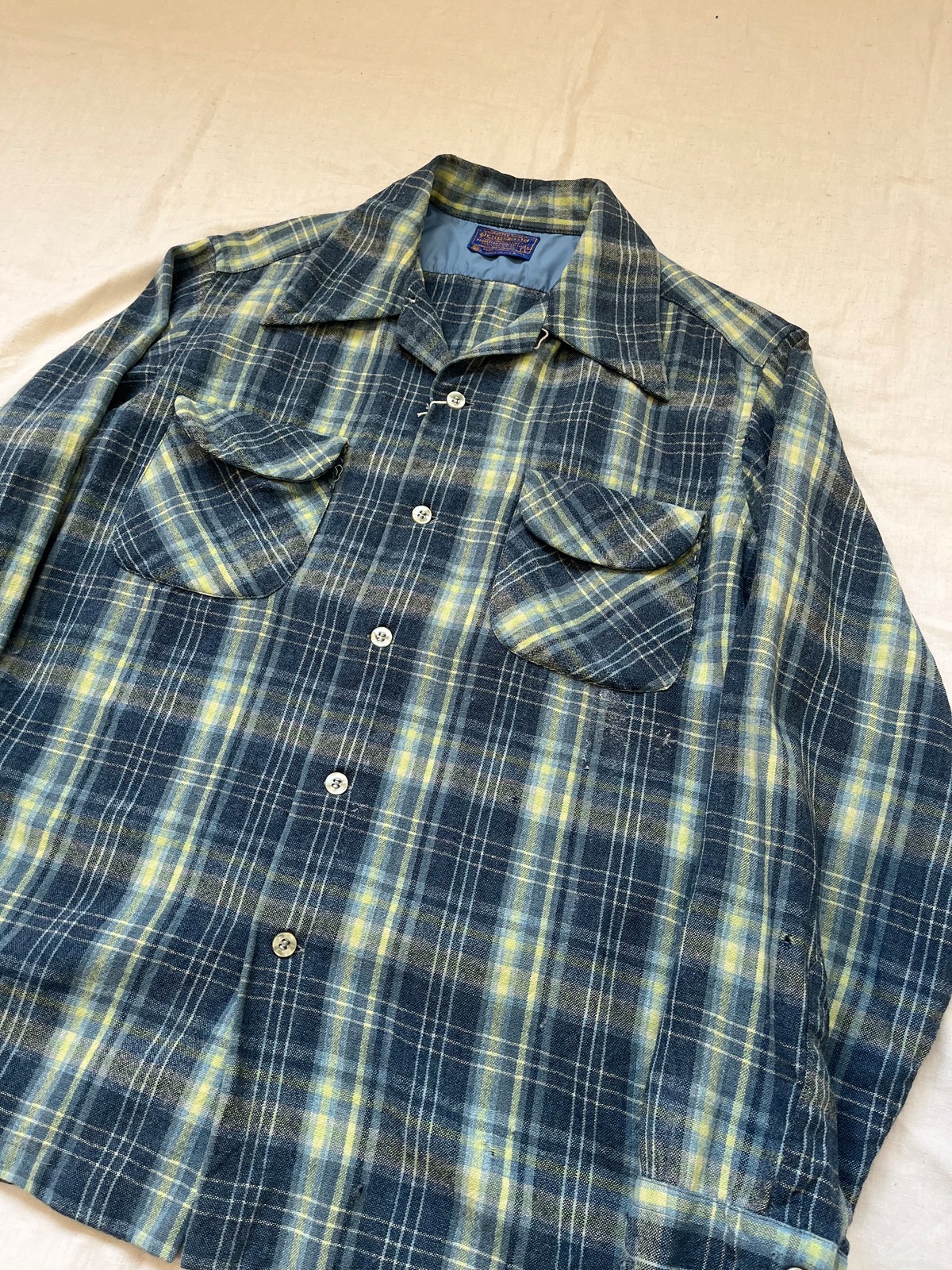 1970s〜Pendleton Plaid Board Shirt 1970年代〜 ペンドルトン プラッドボードシャツ ウールシャツ | ROOMNUMBER10