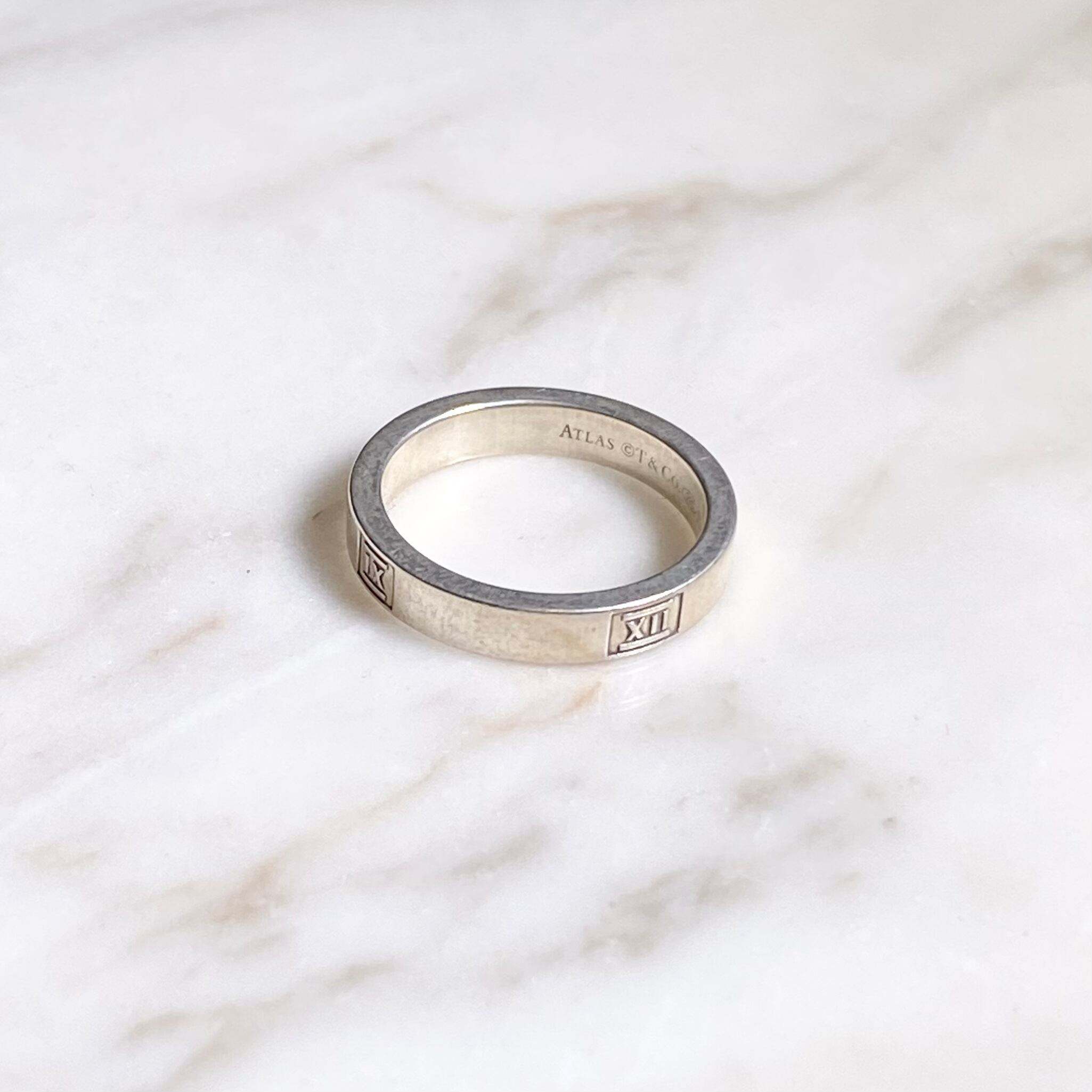 TIFFANY silver band ring “atlas” | NOIR ONLINE