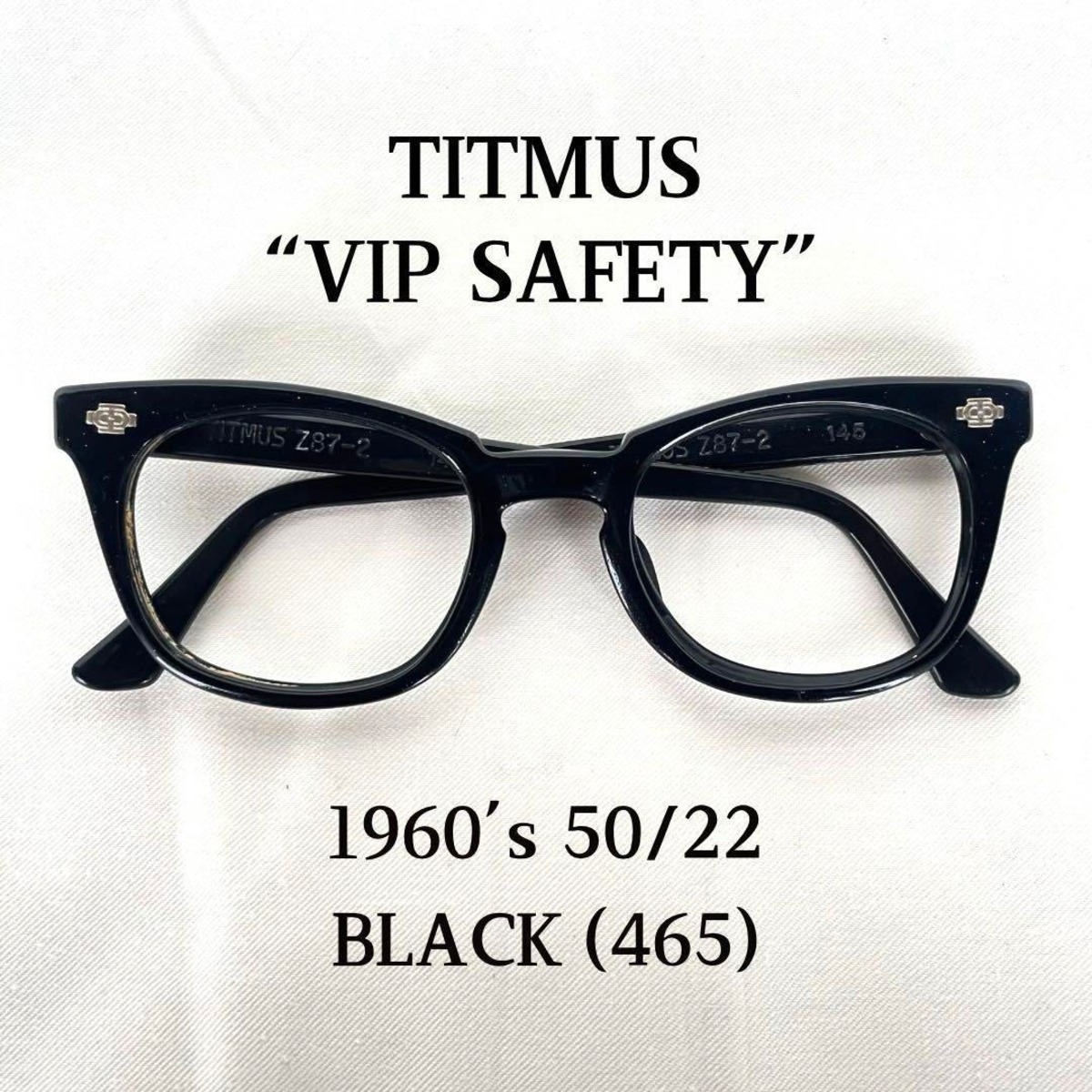 TITMUS VIP SAFETY 50/22 ビンテージ サングラス ブラック | UC TRADING