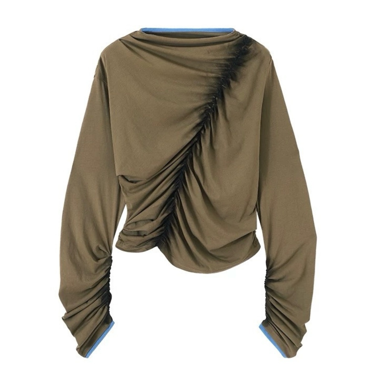 [CONP] Pleated Spray Color Design Top | BYORI