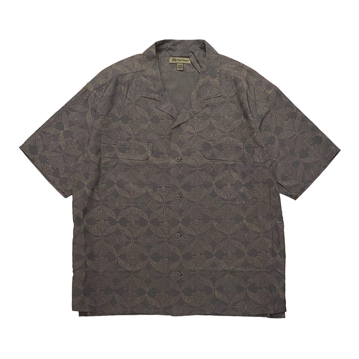 Nigel Cabourn / OPEN COLLAR SHIRT - GUJARAT PRINT (ナイジェルケーボン オープンカラーシャツ ...