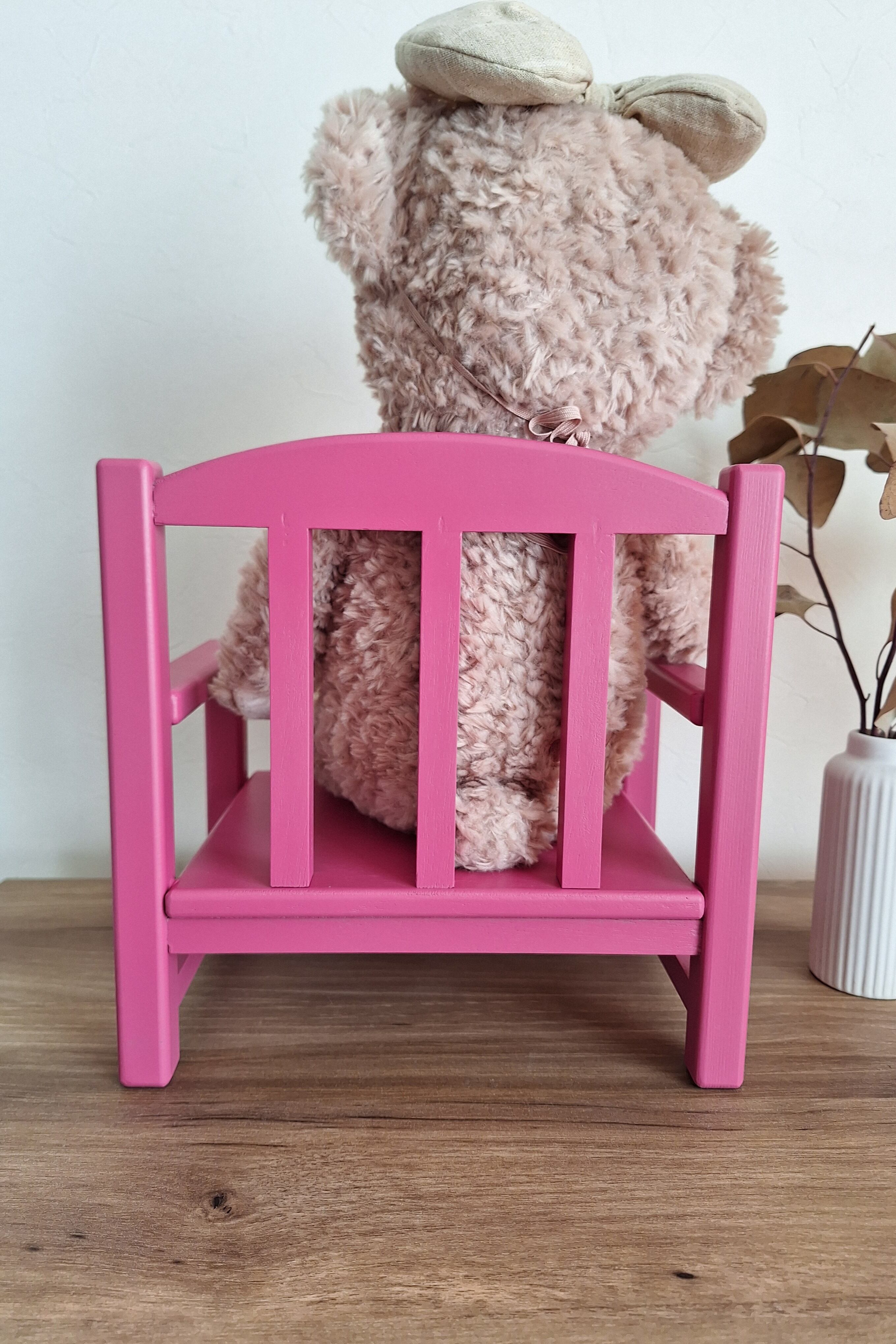 Msize 新色 ビビッドピンク ぬいぐるみ用 椅子 | LEMON レモン │小さなかわいい家具のお店│キッズチェア│ベンチ