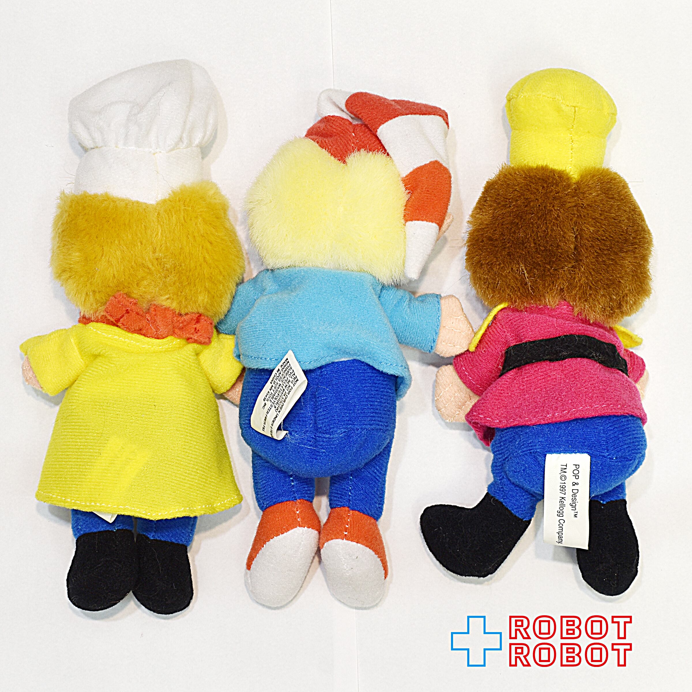 ケロッグ スナップ！クラックル！ポップ！マスコットぬいぐるみ 3体セット 1997 | ROBOTROBOT