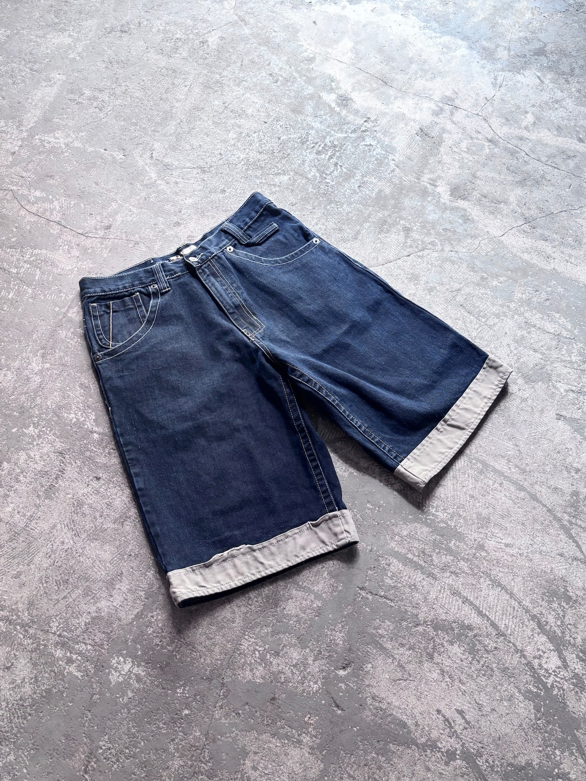 【RAW BLUE】00s Denim Half pants | used.memento