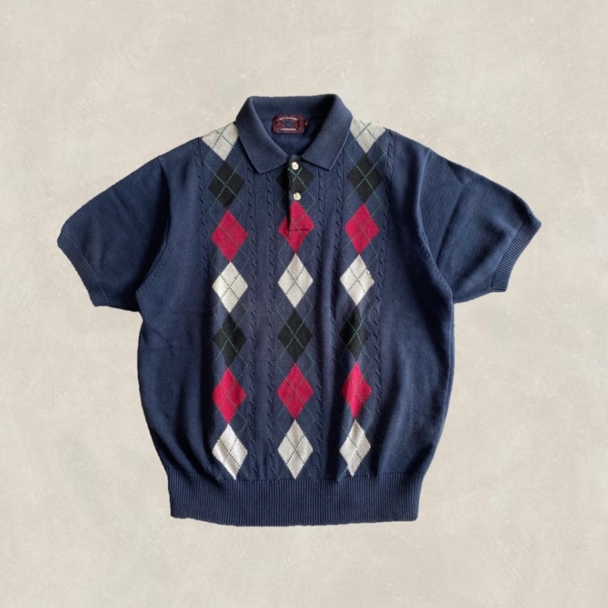 CHAPS RALPH LAUREN OXFORD EIGHTS knit polo shirt | 古着屋ChaCha
