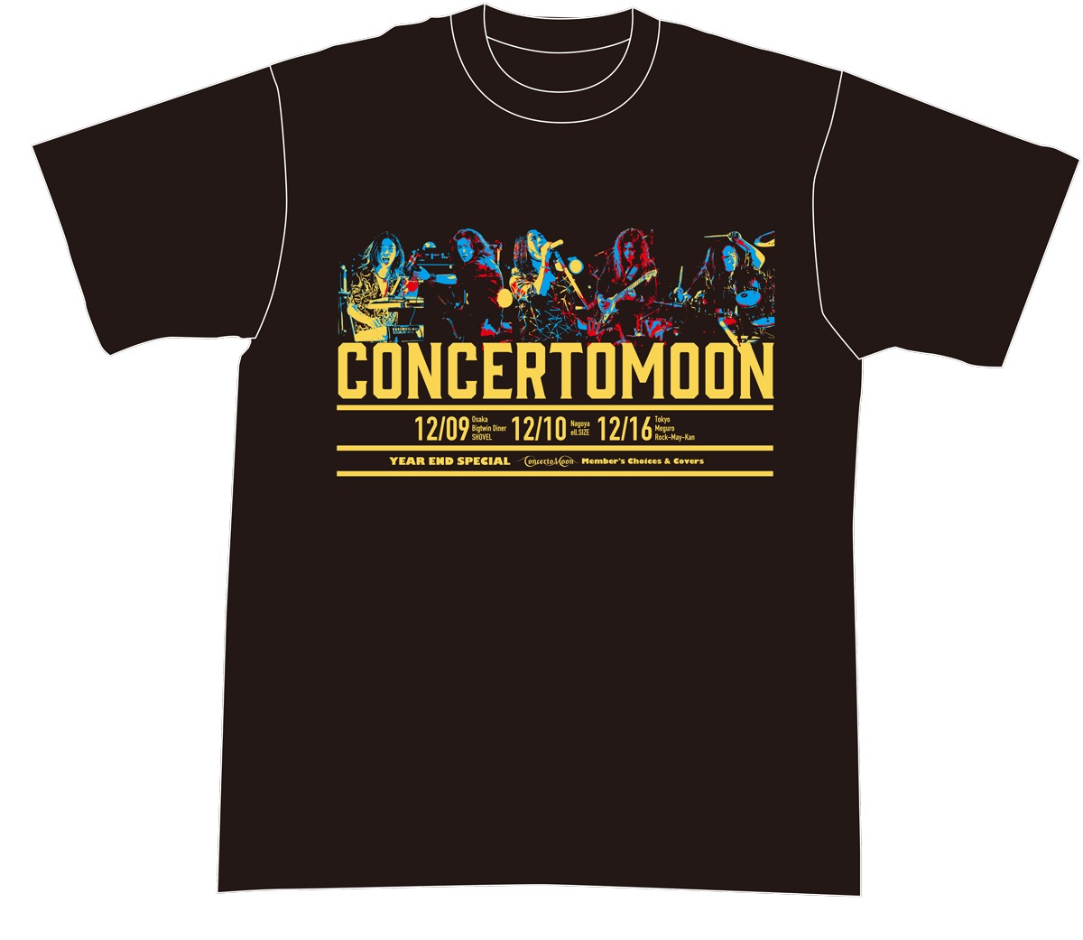 ツアーTシャツ「YEAR END SPECIAL」 Member's Choices & Covers | Concerto Moon ...