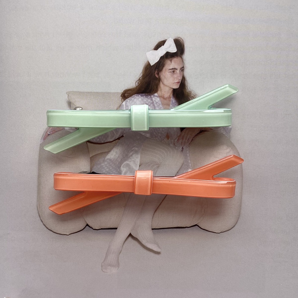 (H029)ribbon barrette | mia minne