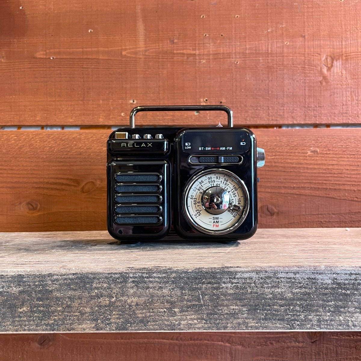 RELAX(リラックス) "MULTI RETRO RADIO" レトロラジオ スピーカー ブラック | FAMO オンラインストア～古着と ...