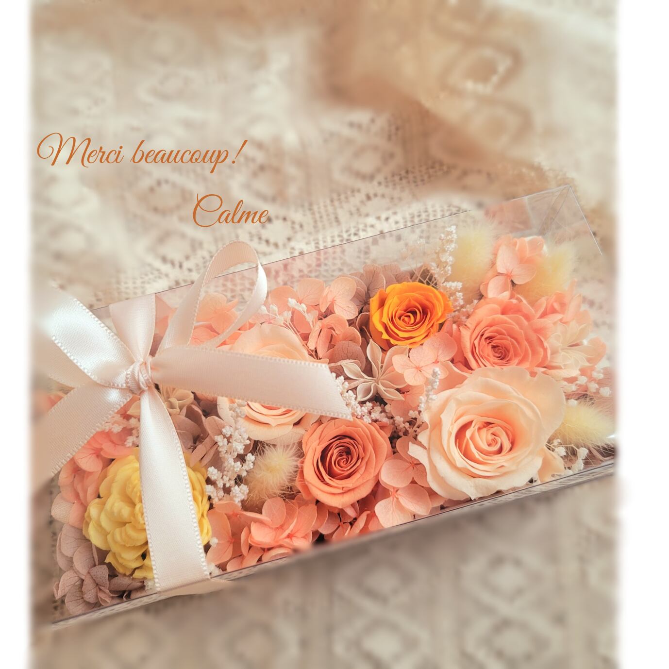 Box Flower (M) Orenge | Atelier Calme