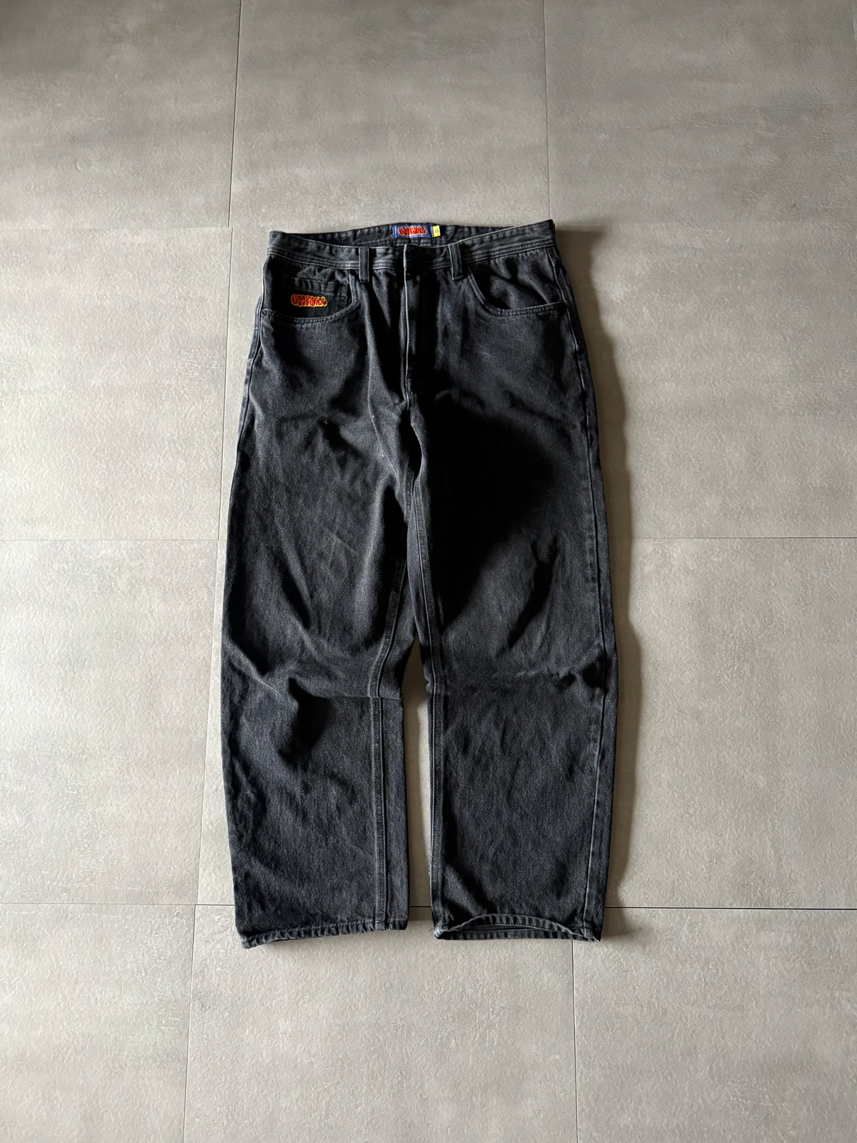 Empyre Black denim buggy pants | Pheasant