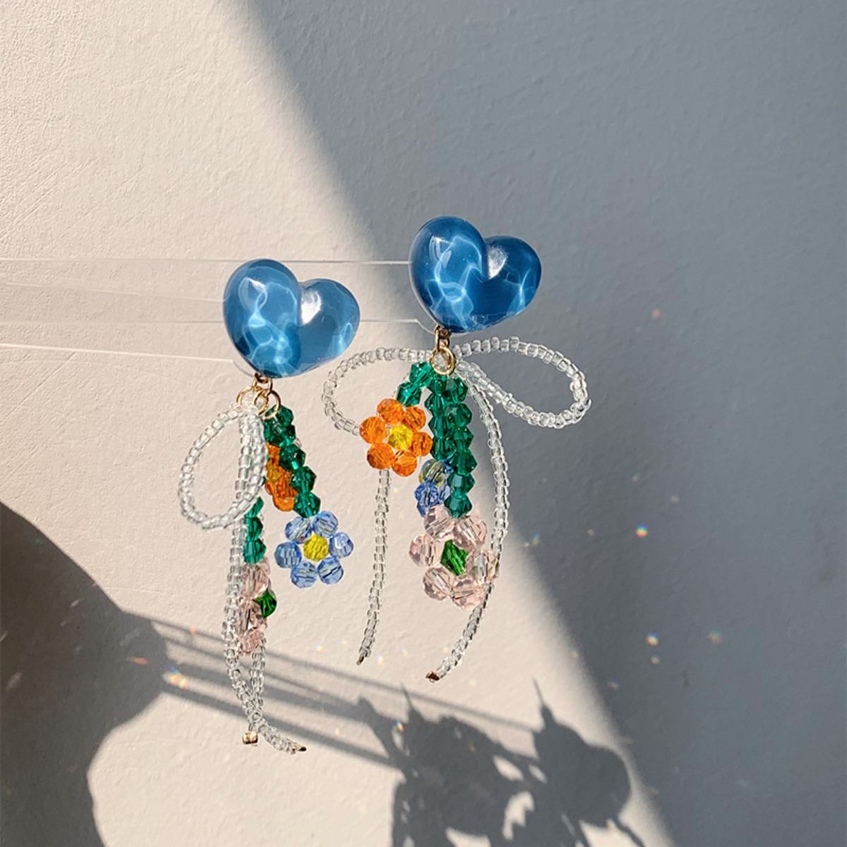 #1128 import : OHIO beads pierce : blue | Rellux