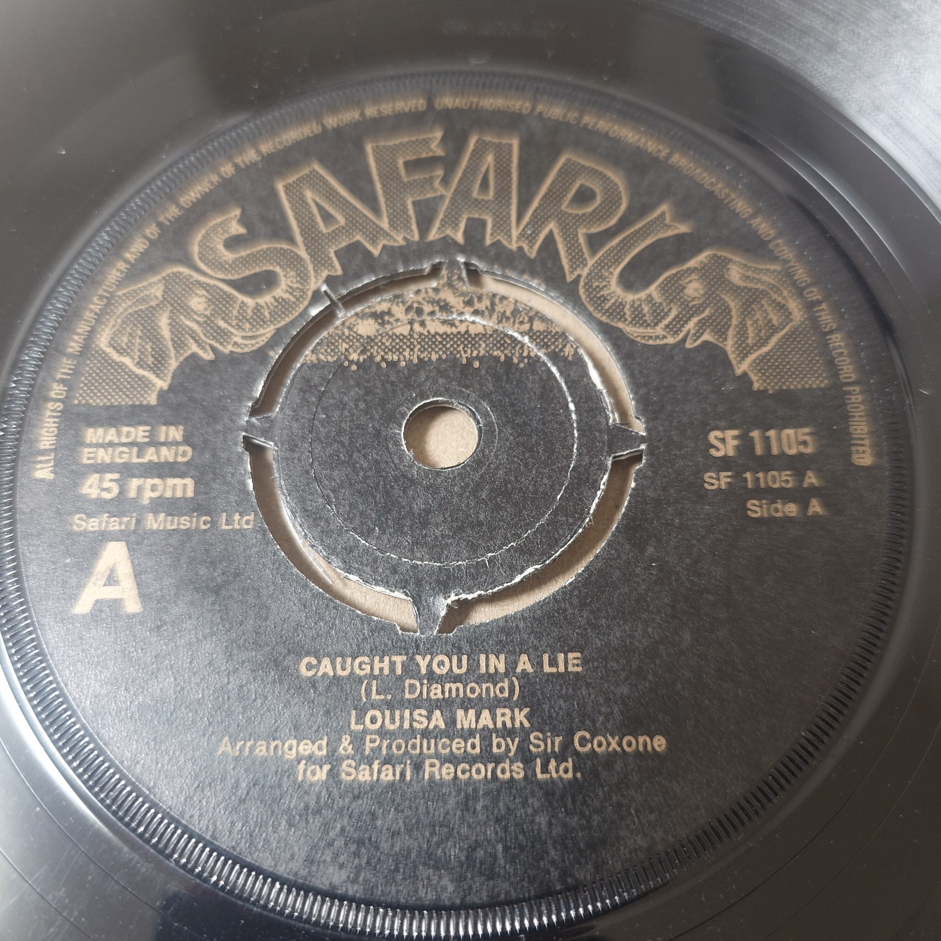 Louisa Mark - Caught You In A Lie // Safari Records 7inch / Marks / レゲエ ...