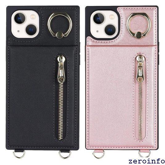 《新品》 Havaya Iphone13ケース あいふぉん13ケース スマホケース Iphone 13 ショルダー 手帳型 リング ファスナー