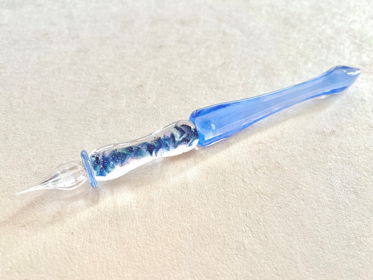 【細軸】モンタージュ deep blue | GLASS STUDIO SYNAPSE