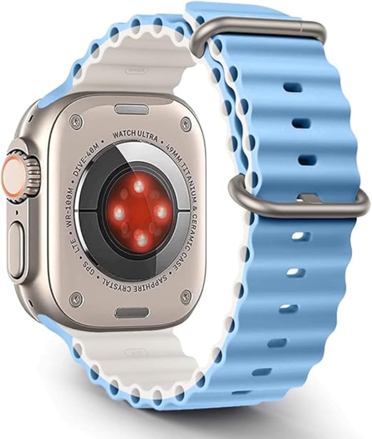 TANAKEY オーシャンバンド 対応 Apple Watch Ultra 49/45/44/42mm 41/40/38mm, ウォーター ...