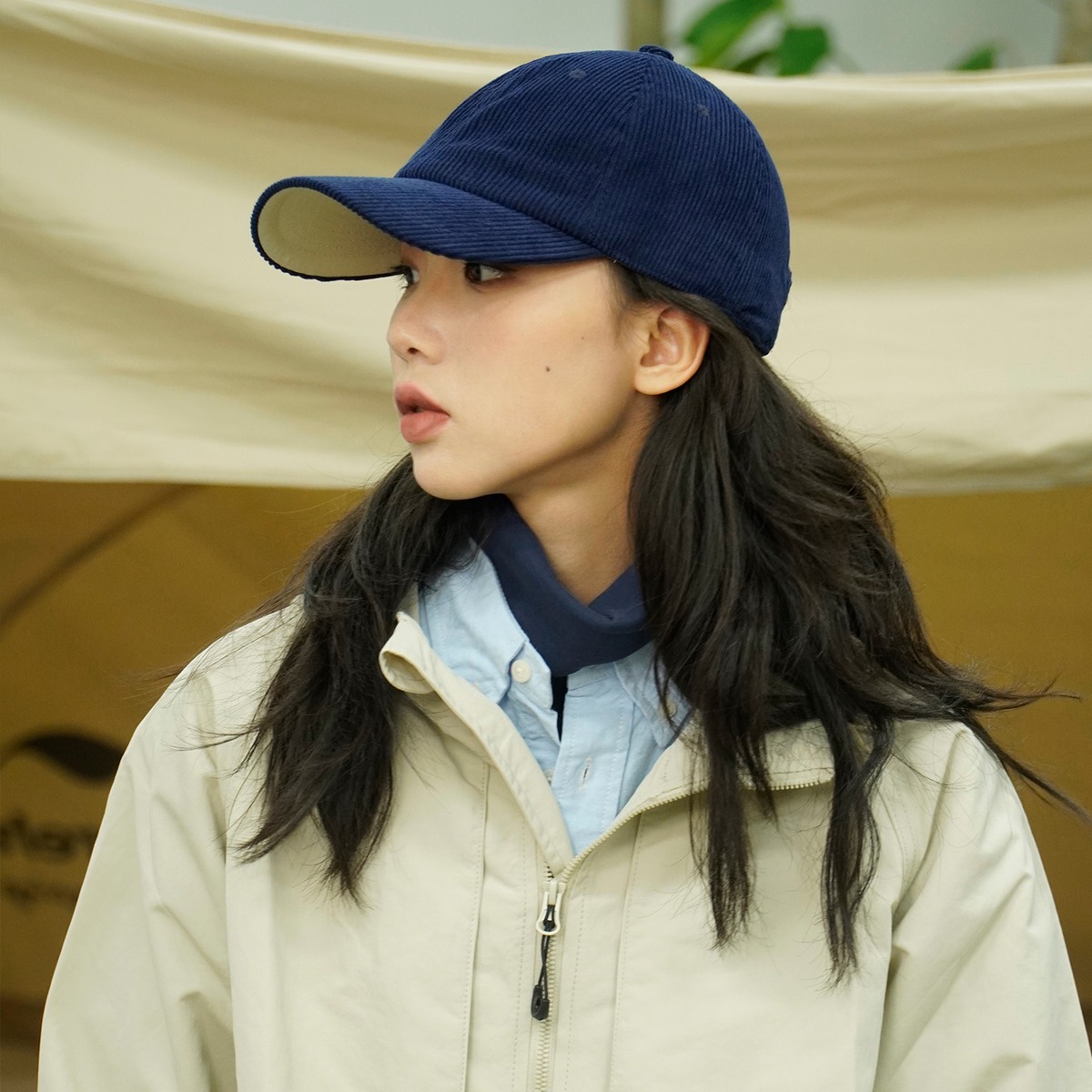 Tumulus： 【THE HOBOO】 ese コーデュロイ 無地 ピークド キャップ レディース 秋冬 タイド ブランド 日よけ 帽子 ...