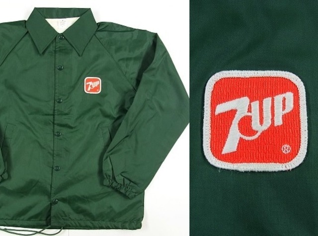 80's 7up セブンアップ デッドストック ナイロン コーチジャケット | CYCLONE