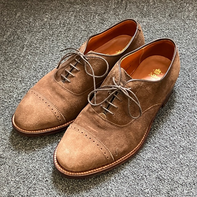 Alden SUEDE PUNCHED CAP TOE SHOES《6 1/2 E》 | safarionline