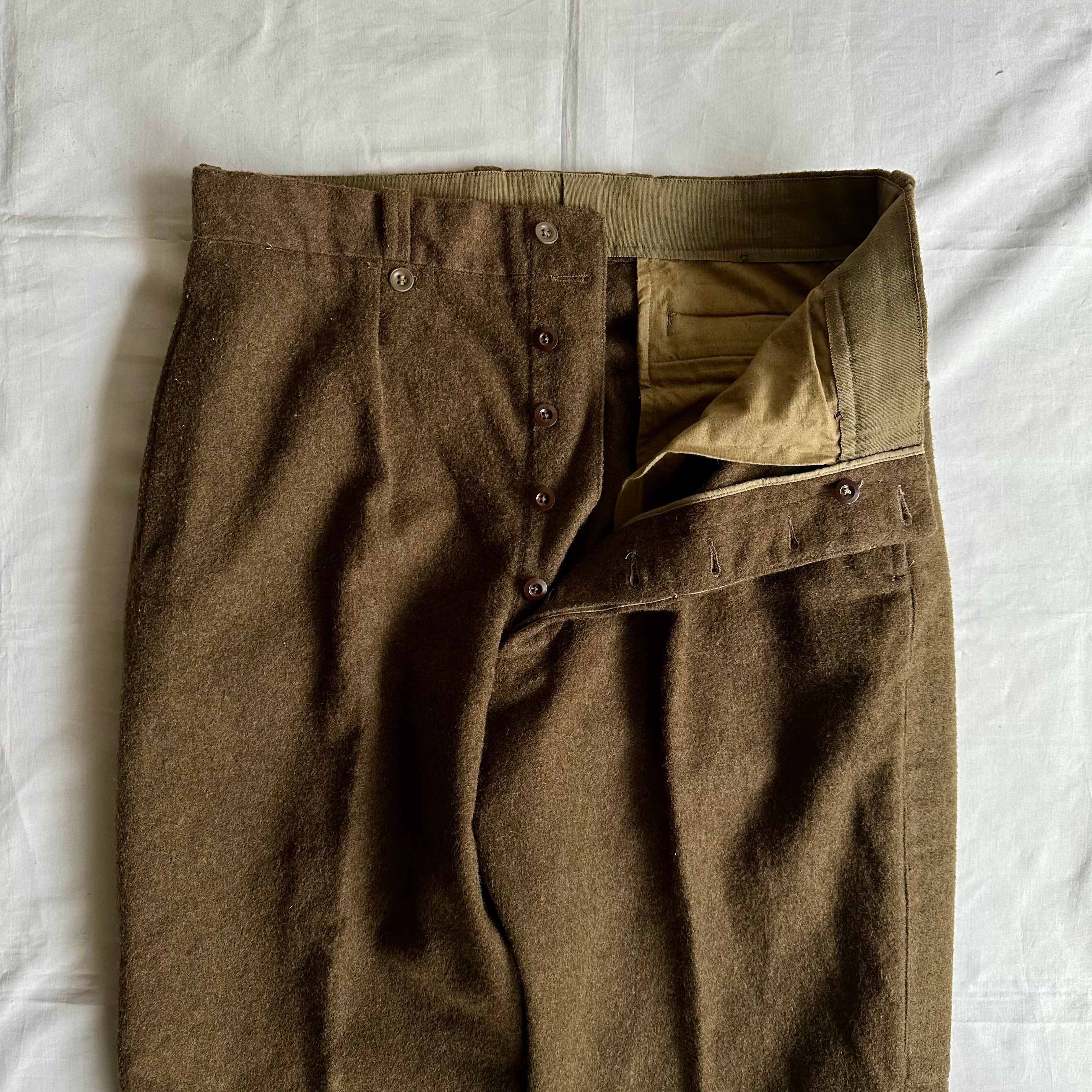 50S FRENCH ARMY WOOL SLACKS | safarionline