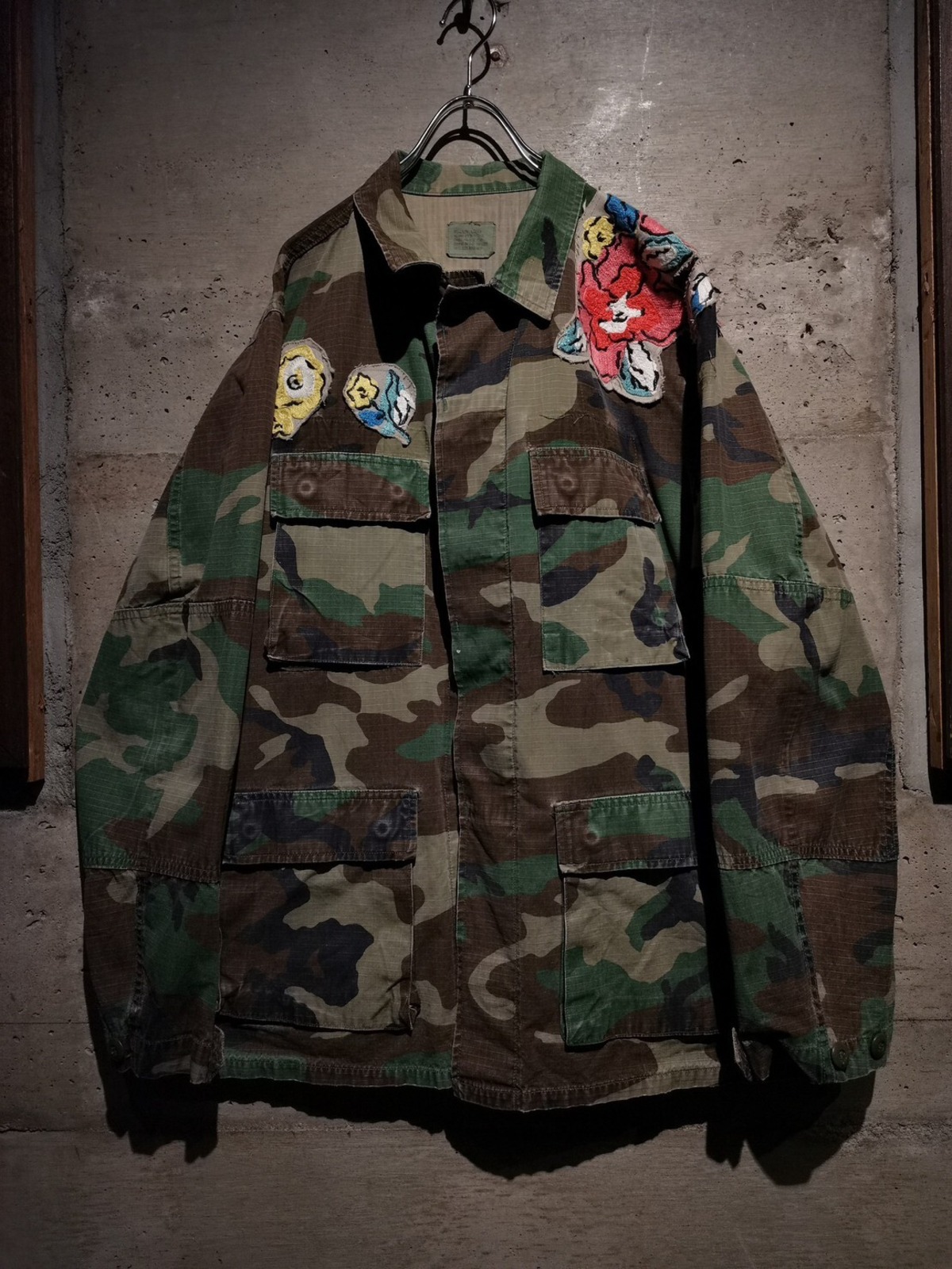 【Caka】Flower Patch Custom US Army BDU Jacket | Caka(カカ）下北沢古着屋、セレクトショップ