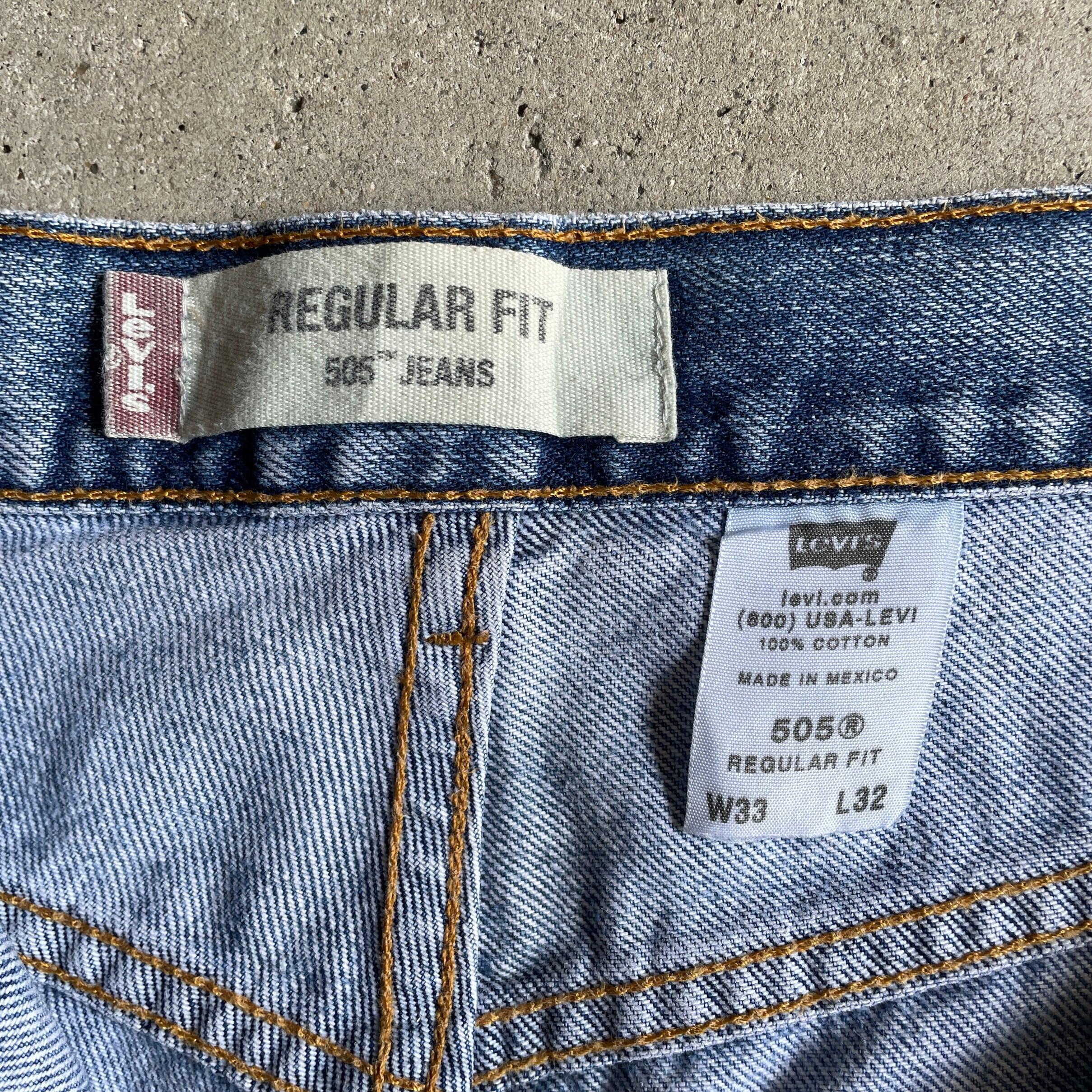 00年代 Levi's リーバイス 505 ストレート デニムパンツ メンズW33 古着 00s ヴィンテージ ビンテージ USA企画 【デニムパンツ】【PS2307P】【CS2312-AL2 ...