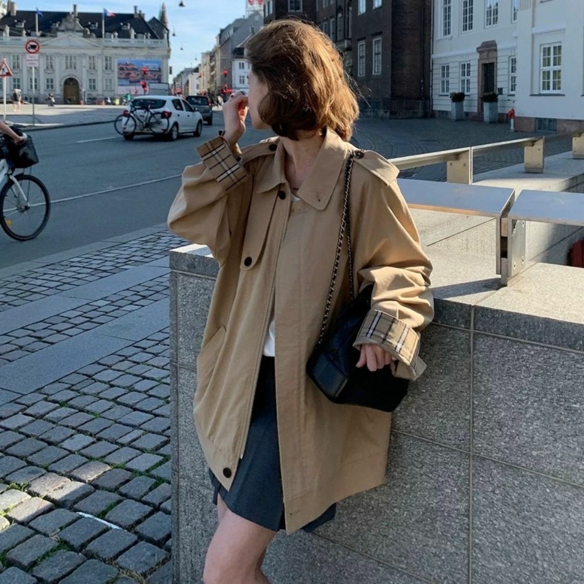 KERNEL COSMOS チェック柄 ステンカラー ミドルコート ジャケット | Uturi -日本未入荷 海外ブランドアイテム セレクトショップ-